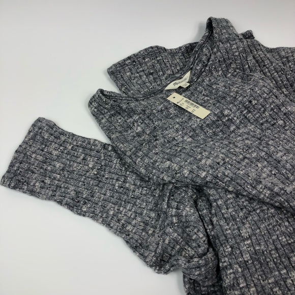 Madewell | Dresses | New Madewell Marled Ribbed Knit Sweater Dress Xxl ...